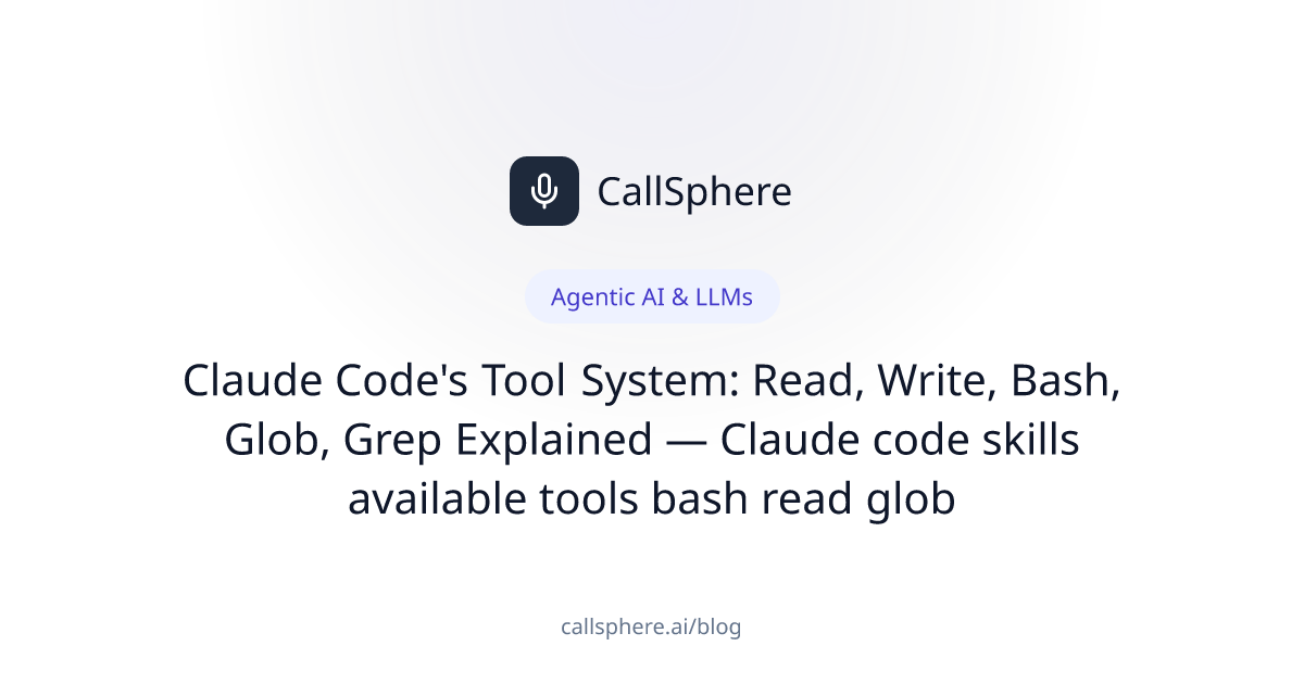 Claude Code's Tool System: Read, Write, Bash, Glob, Grep Explained ...